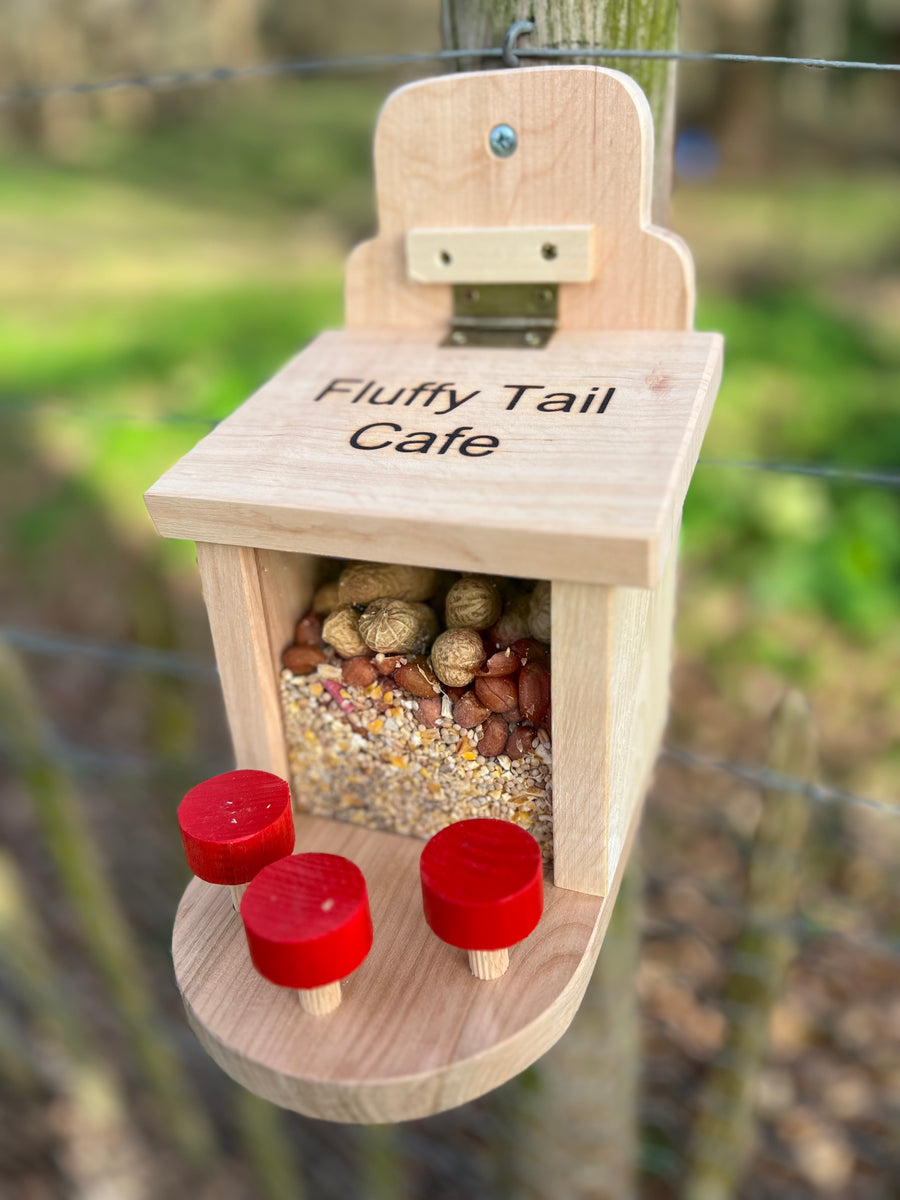 Squirrel Feeder *Fluffy Tails Cafe* Wildlife Country Gift – Bells ...