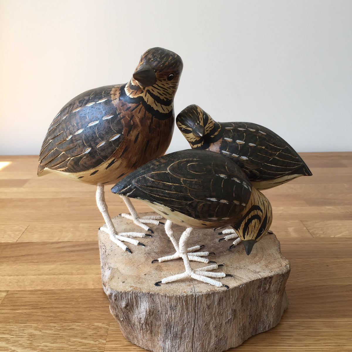 Archipelago Quail Block Wood Carving – Bells Cottage Interiors